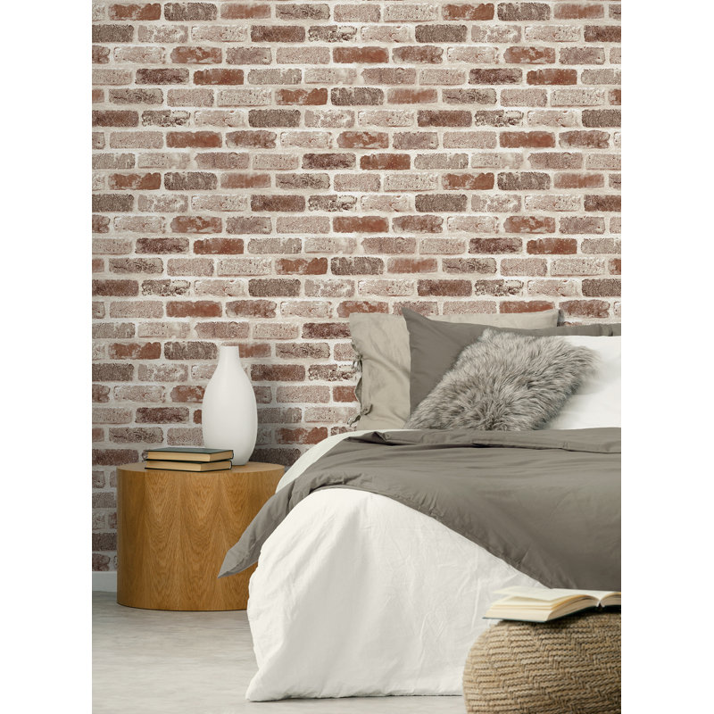 17 Stories Ornest Peel & Stick Brick Roll | Wayfair